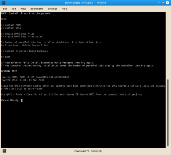 MAME and QMC2 Installer for Linux - OneUp! · JournalXtra